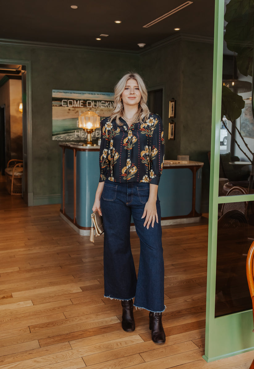 Rachel Silk Blouse - Print – Sarah Alexis