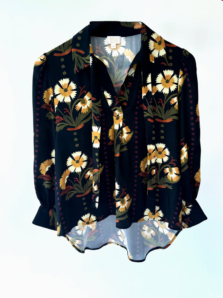 Rachel Silk Blouse - Print – Sarah Alexis